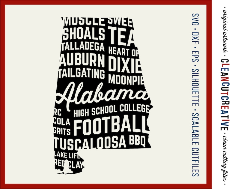 SVG Alabama Svg Alabama State Svg Shirt Design Football Sweet | Etsy