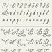 Full Alphabet SVG Fonts Cutfile Beautiful Elegant Calligraphy Script ...