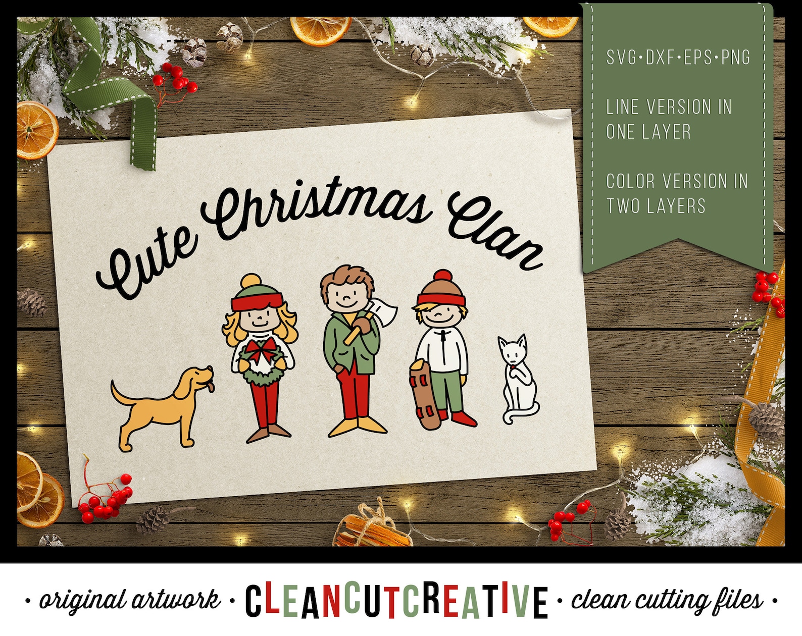 SVG Christmas Family Characters SVG Cute Christmas People Svg Truck ...