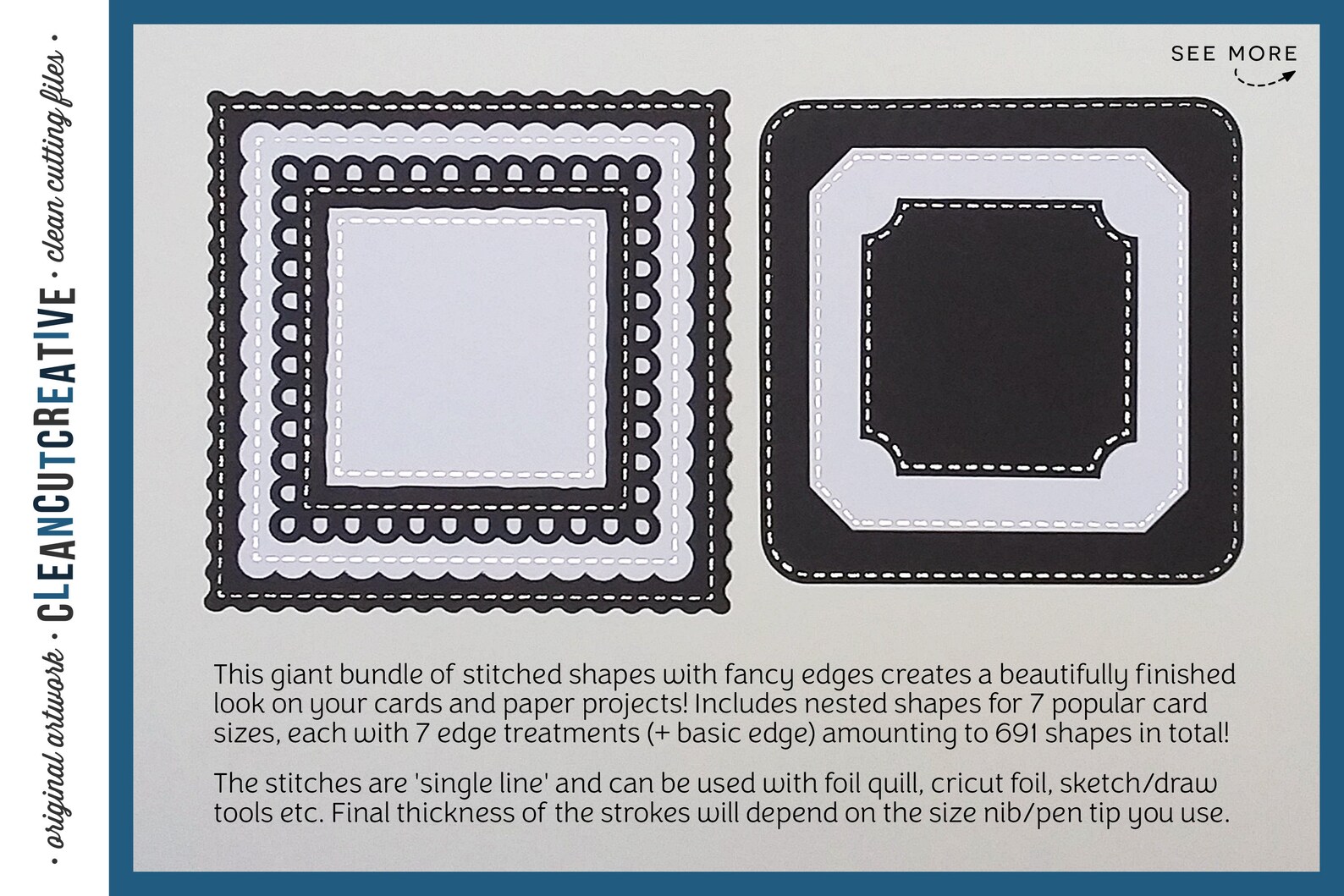 Stitched Nesting Shapes V3 Fancy Edges | Card Making Paper Crafts ...