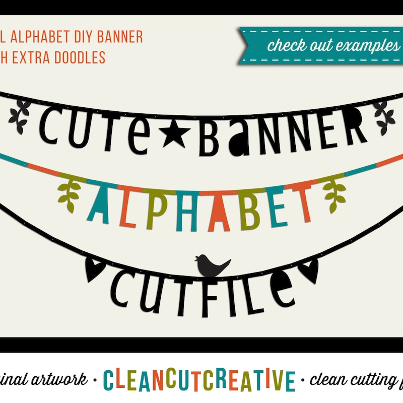 Letters on Bunting - Etsy