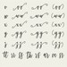 Full Alphabet SVG Fonts Cutfile Modern Handwriting Calligraphy Script ...