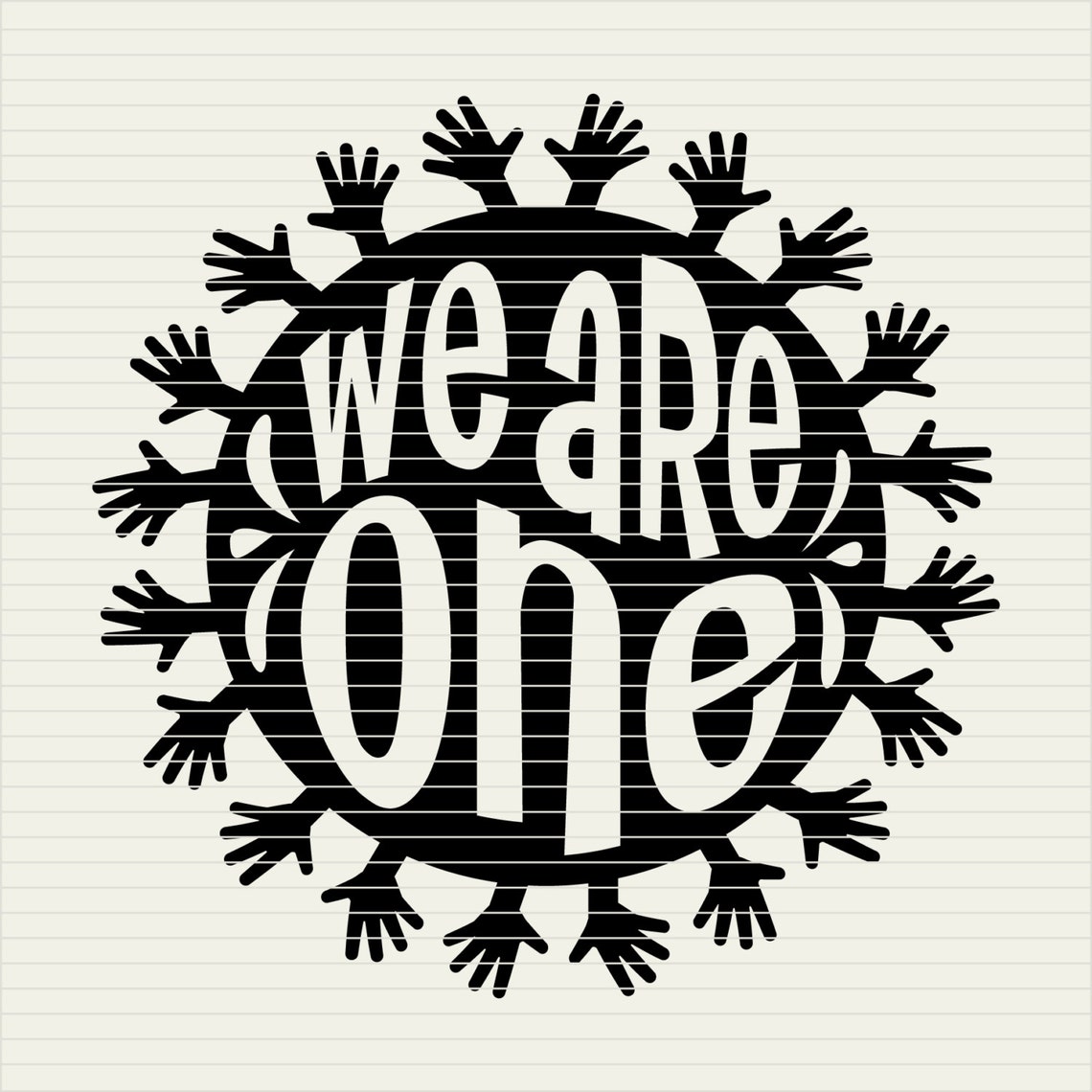 WE ARE ONE T-shirt Svg Quotes Svg Sayings Svg Dxf Png - Etsy
