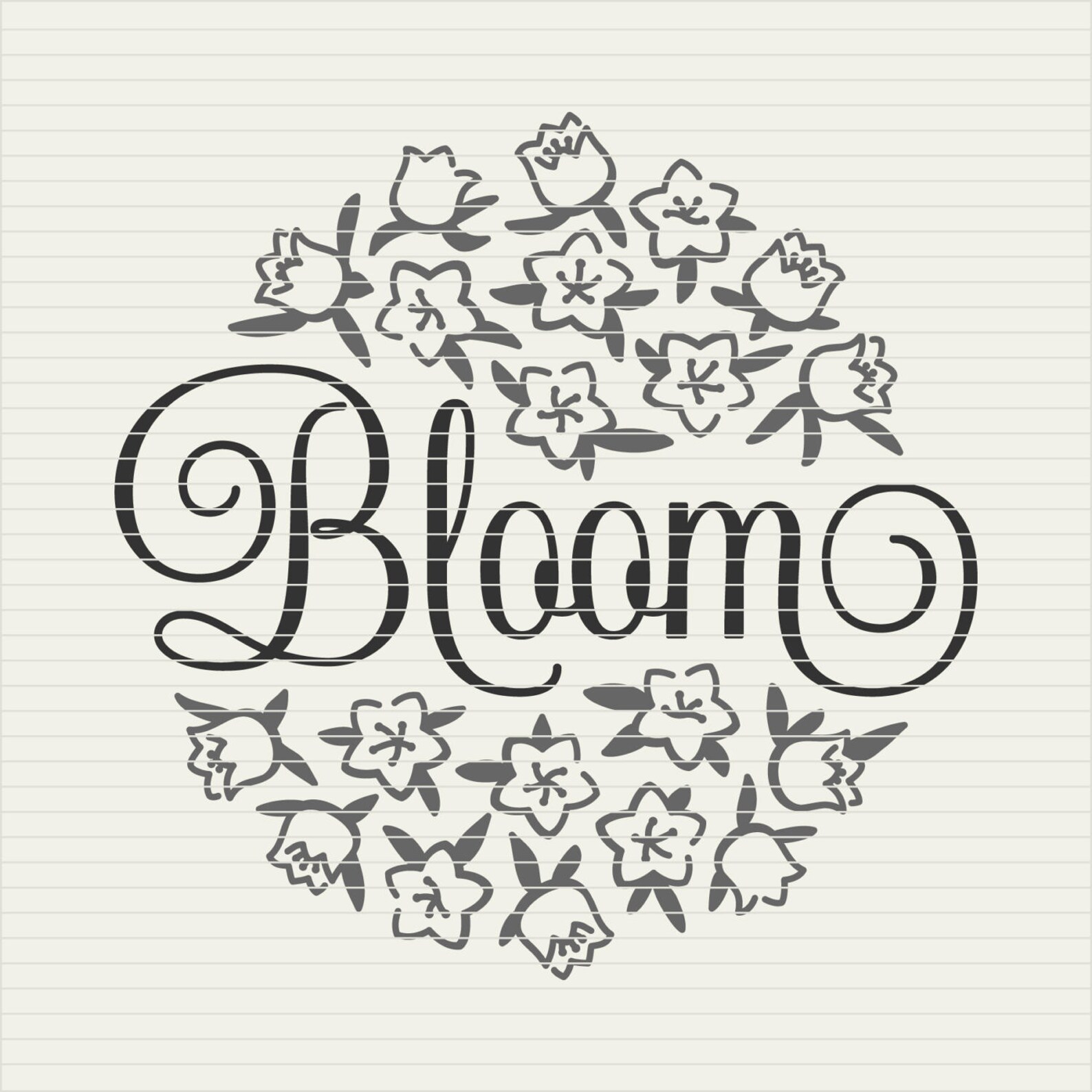 SVG Bloom Svg Spring Svg Spring Design Svg File Summer - Etsy