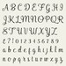 Full Alphabet SVG Fonts Cutfile Elegant Swash Script Cricut Font DXF ...