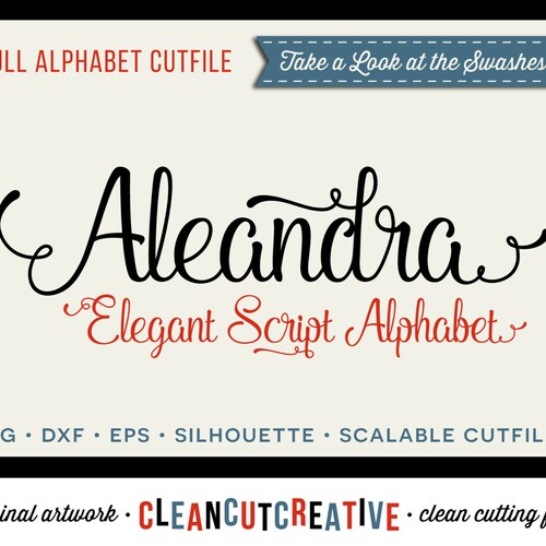 Molly Script Full Alphabet SVG Fonts Cutfile Gorgeous | Etsy