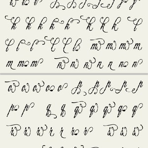 Full Alphabet SVG Fonts Cutfile - Beautiful Elegant Calligraphy Script ...