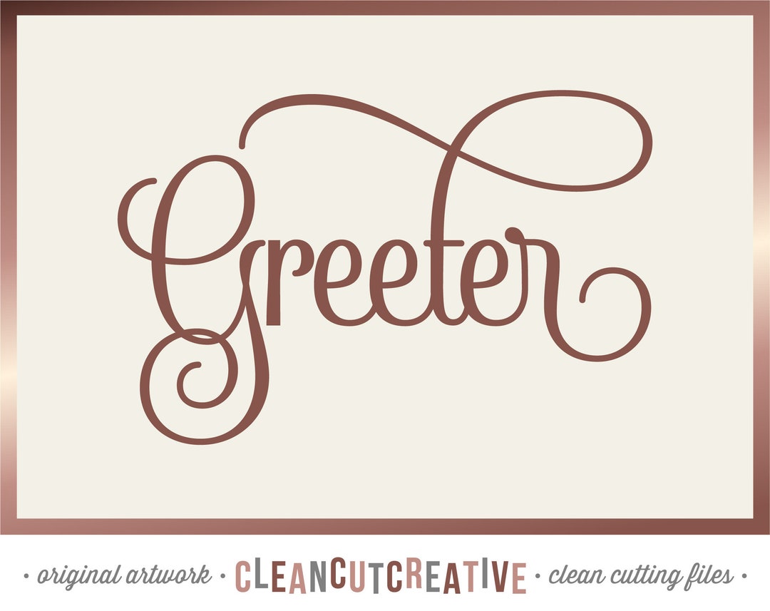SVG Greeter Svg Wedding Party Svg Usher Helper Svg Cricut Silhouette ...