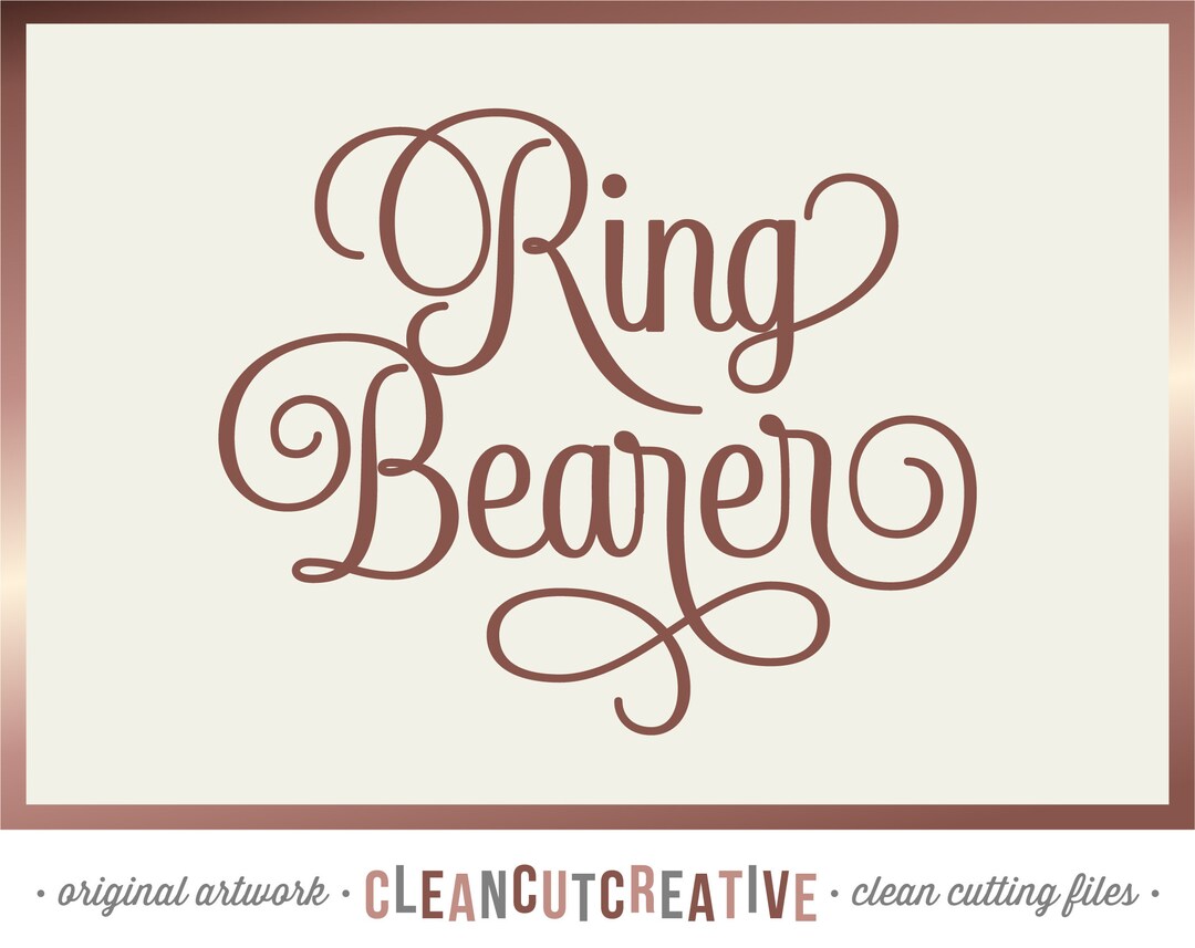 SVG Ring Bearer Svg Bridal Party Bridal Shower Svg Ringbearer Page Boy ...