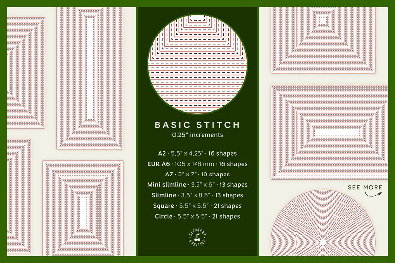 Stitched Nesting Shapes V2 Fancy Stitches | Card Making Paper Crafts ...