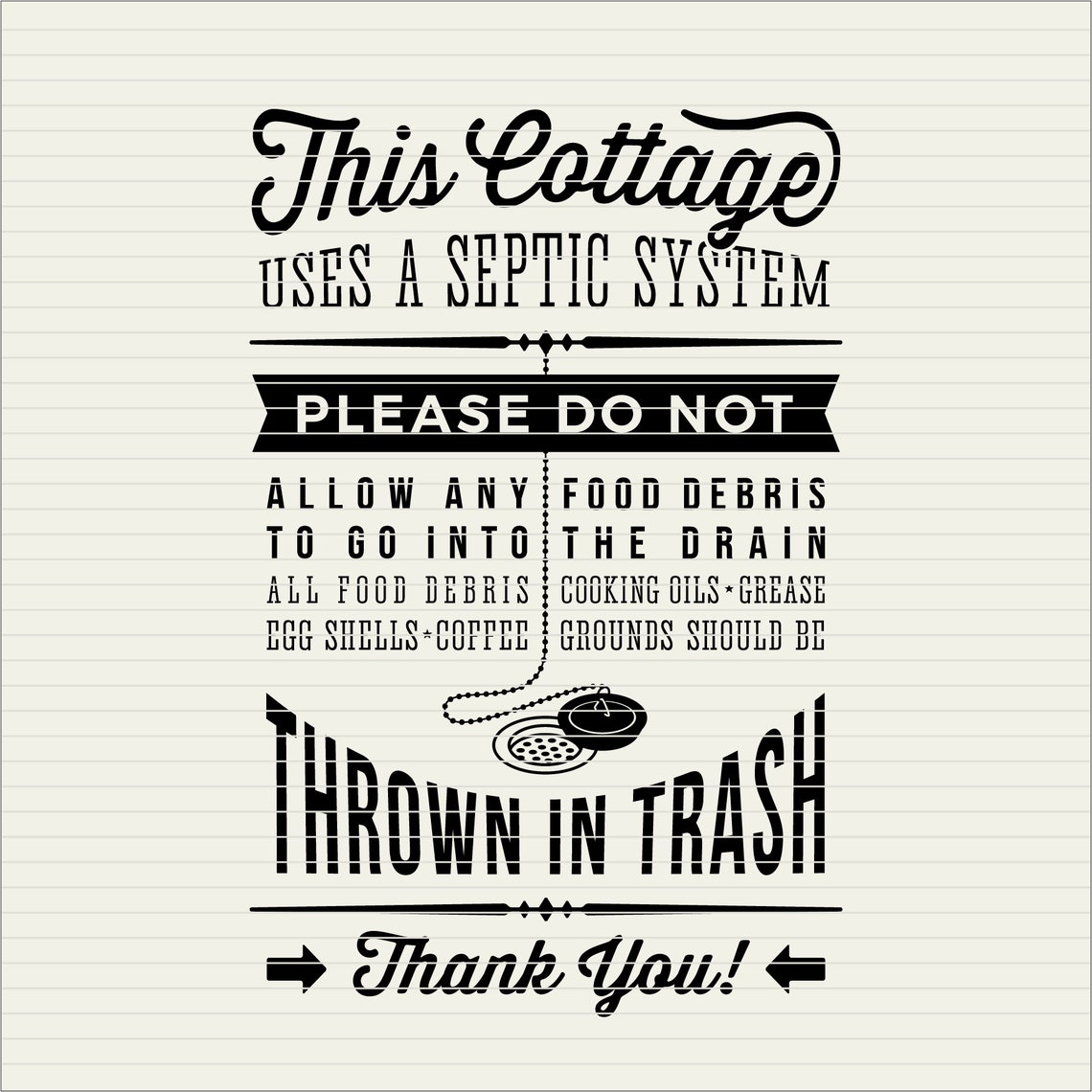SVG Cottage Kitchen Sign Septic System Svg Kitchen Rules - Etsy Canada