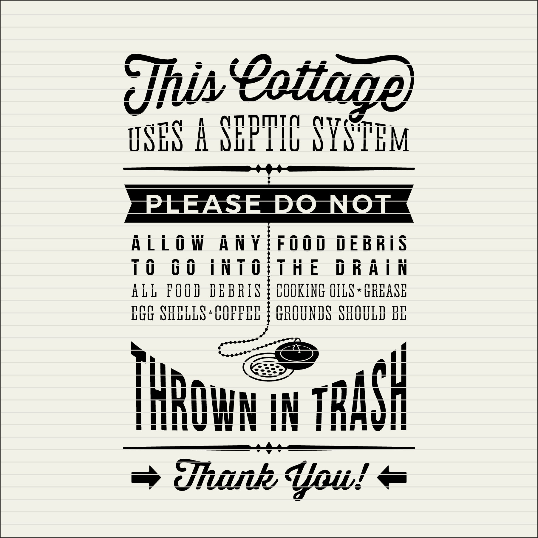 SVG Cottage Kitchen Sign Septic System Svg Kitchen Rules - Etsy Canada