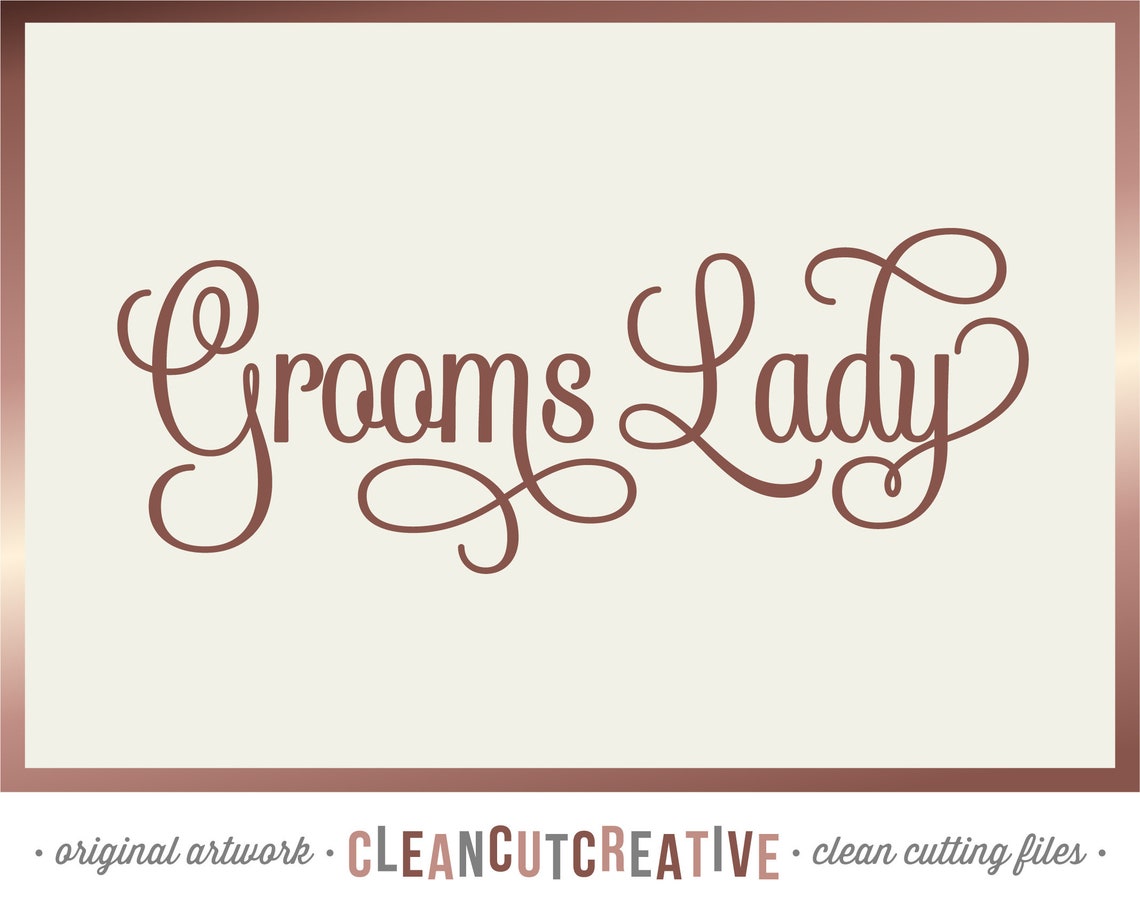 SVG Grooms Lady Svg Groomslady Svg Groomswoman Svg Female - Etsy