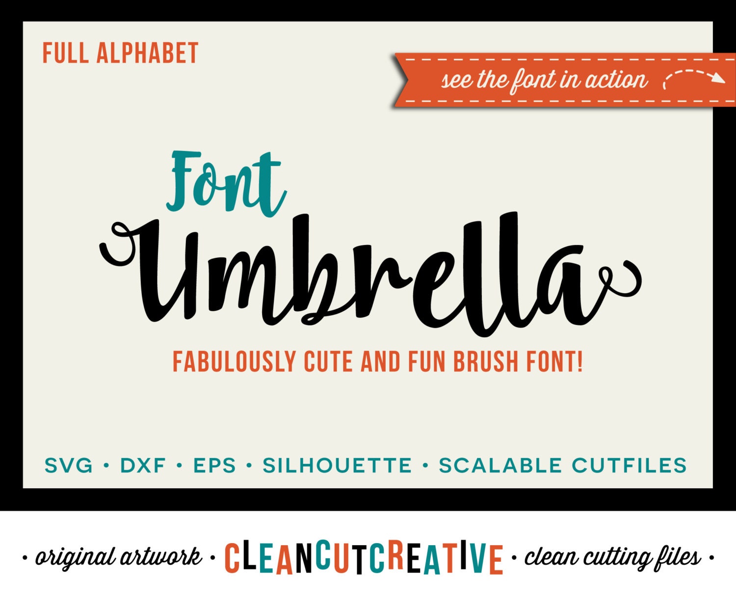 Font for Cricut SVG Cutfile Cute Fun Brush full alphabet svg | Etsy