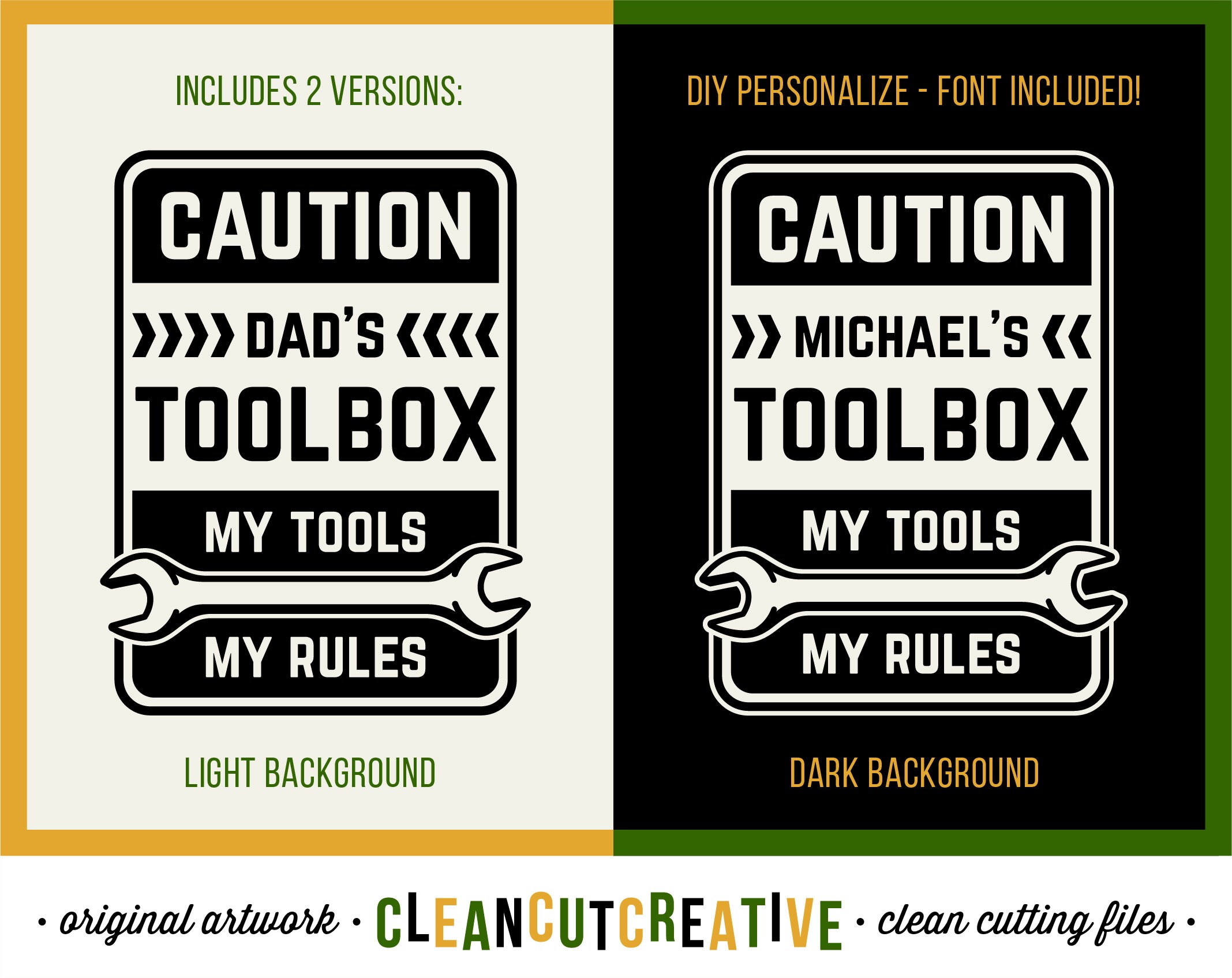 SVG Dad Tools Rules Svg Men Gift Svg Grandpa Toolbox Decal - Etsy