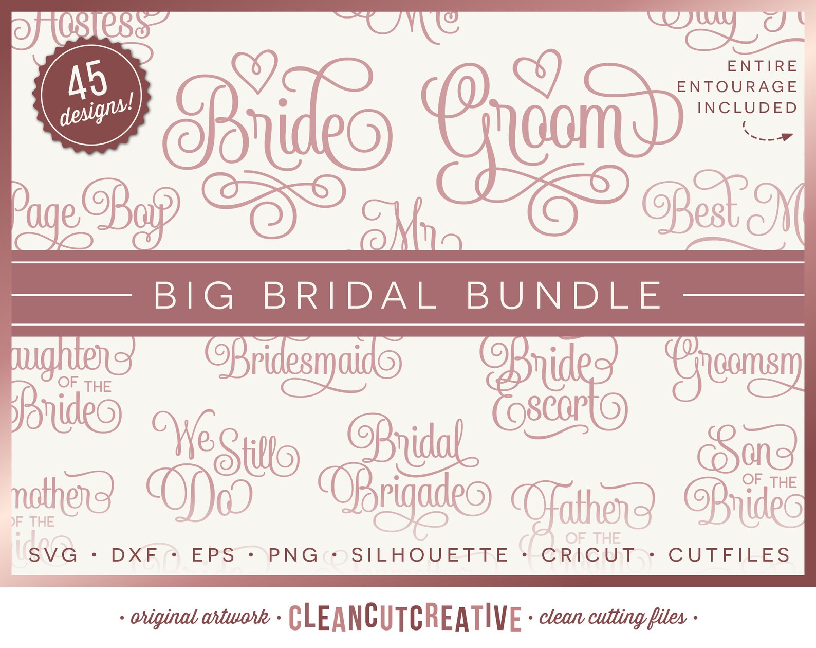 SVG Big Bridal Bundle Svg Bridal Party Svg Wedding Svg Bride - Etsy