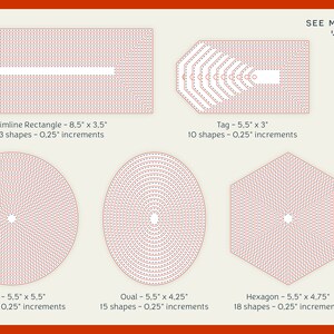 Stitched Nesting Shapes SVG | Card Making Paper Crafts | Single Line ...