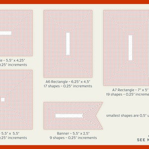 Stitched Nesting Shapes SVG | Card Making Paper Crafts | Single Line ...