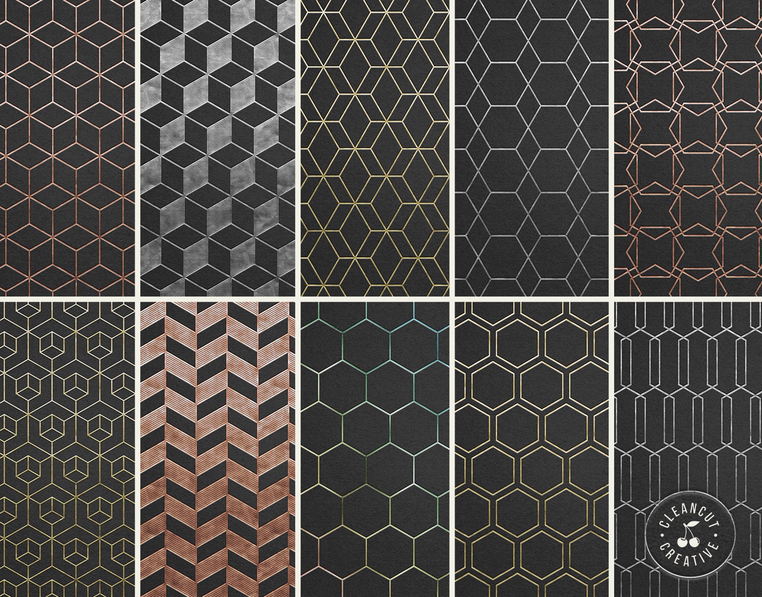 SVG Foil Quill Designs 20 Geometric Single Line Patterns BUNDLE for ...