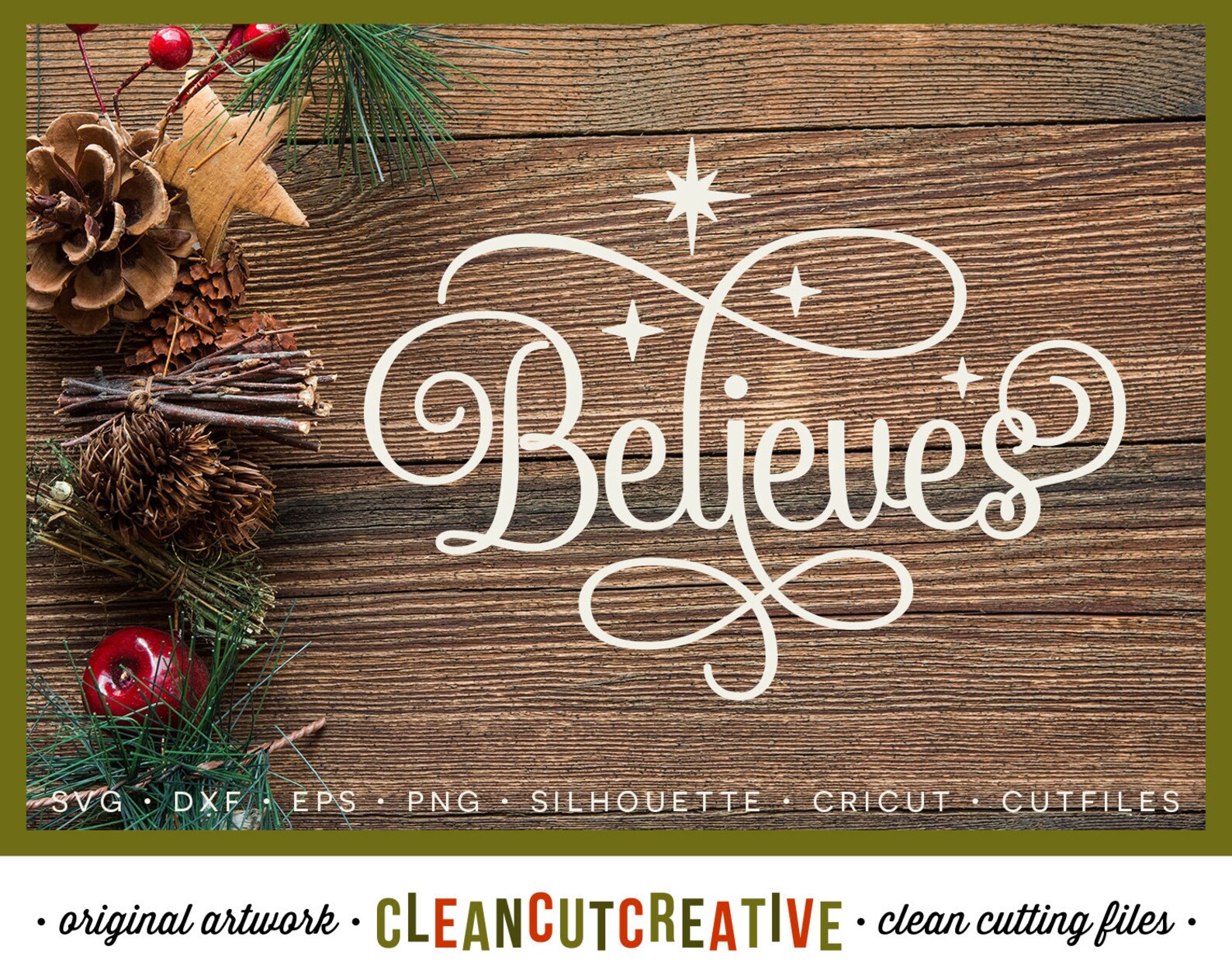 SVG Believes Svg Believe the Magic Svg Christmas Svg Fancy Font Swirly ...