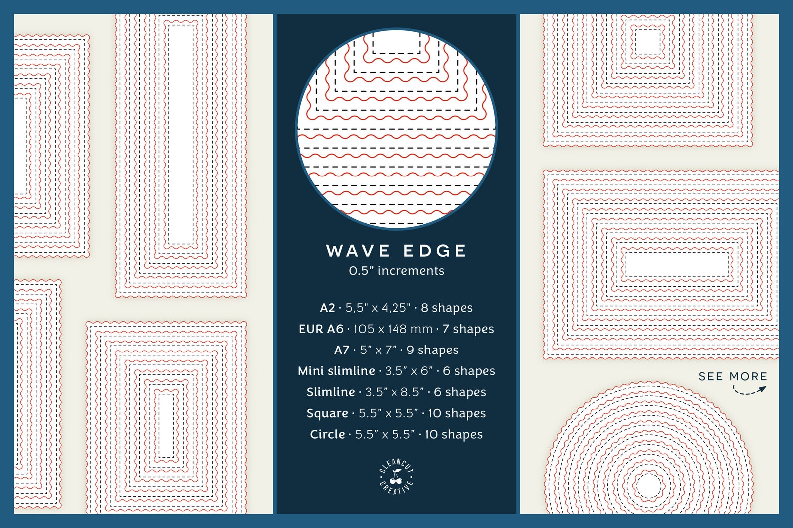 Stitched Nesting Shapes V3 Fancy Edges | Card Making Paper Crafts ...