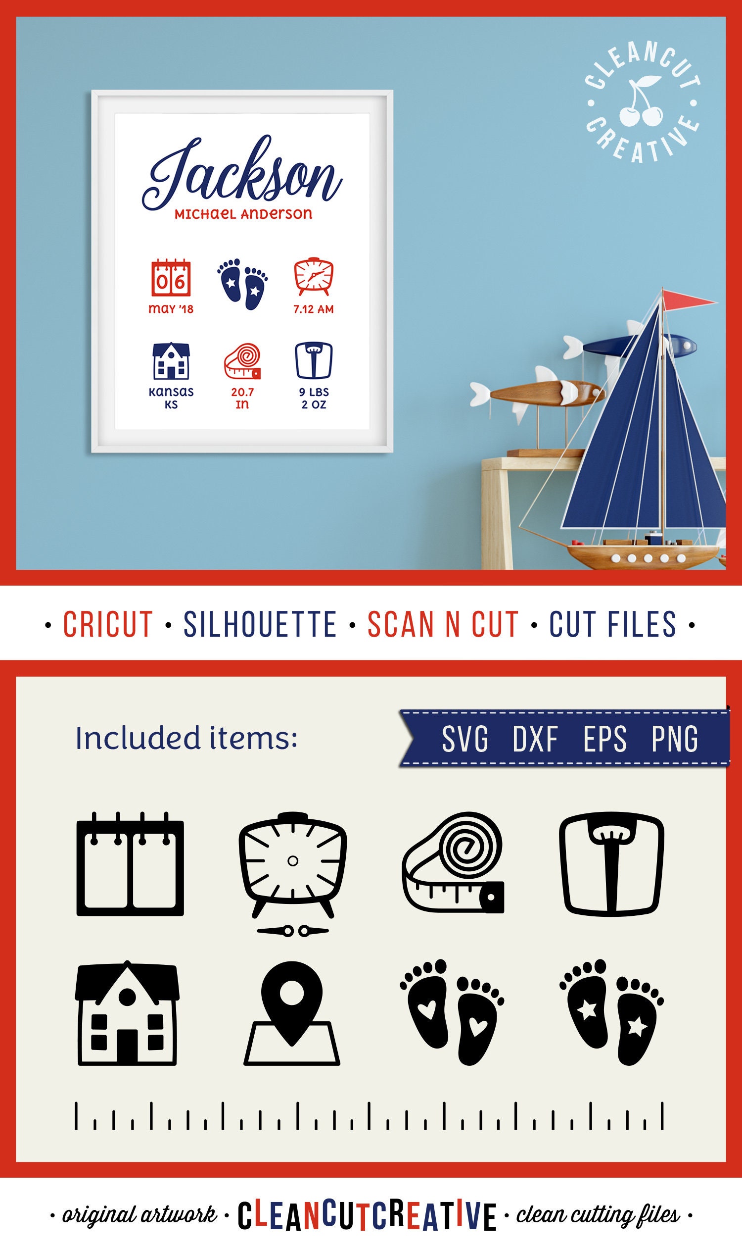 SVG Birth Stats Ruler Svg Baby Stats Svg Icon Elements Svg | Etsy UK