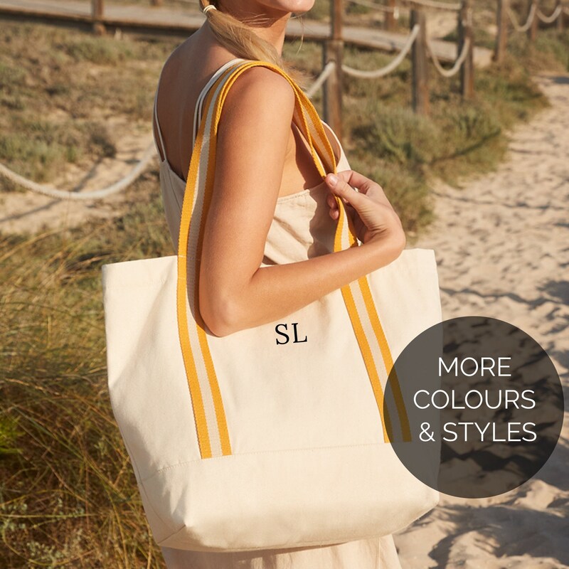 Canvas Beach Bag - Etsy