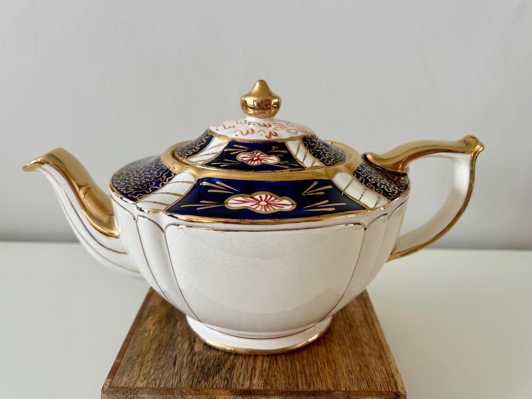 Vintage Rare Sadler 1930s Gaudy Welsh Large Teapot, Imari Pattern, Made ...