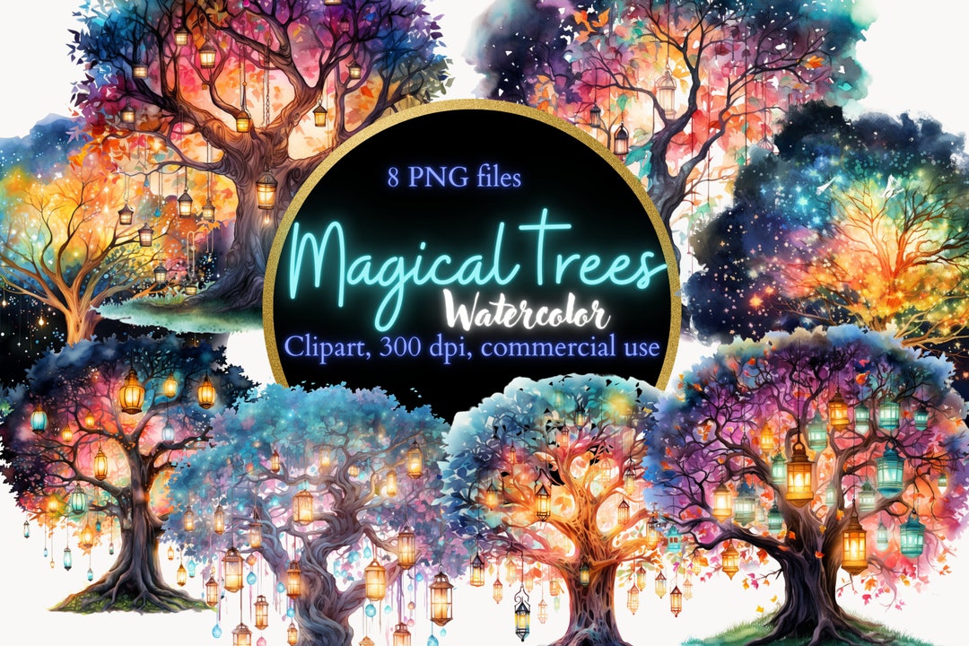 Magical Trees, Glowing Trees, Magical Forest, Enchanted Forest ...