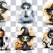Watercolor Halloween Clipart Cute Scary Creature Clip Art - Etsy