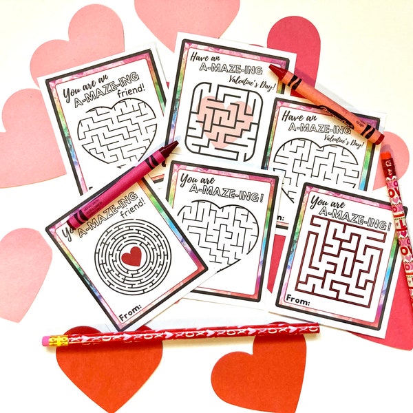 Maze Valentine - Etsy