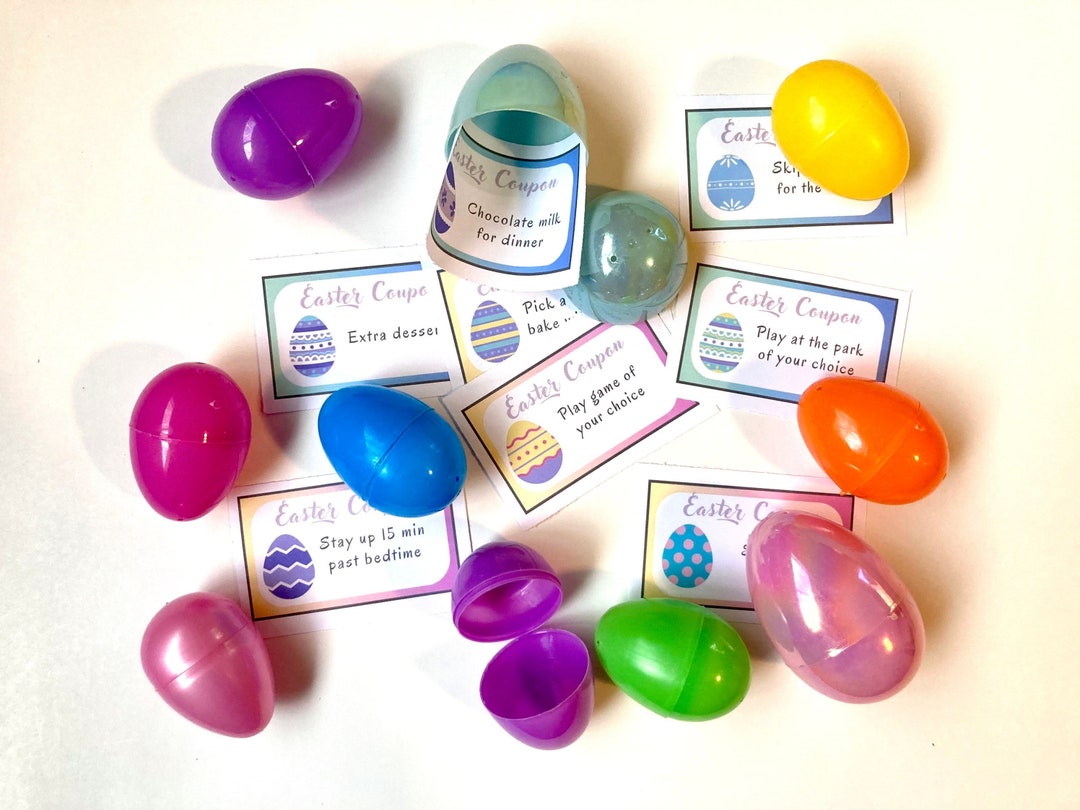 PRINTABLE Easter Egg Coupons Digital Download! - Etsy