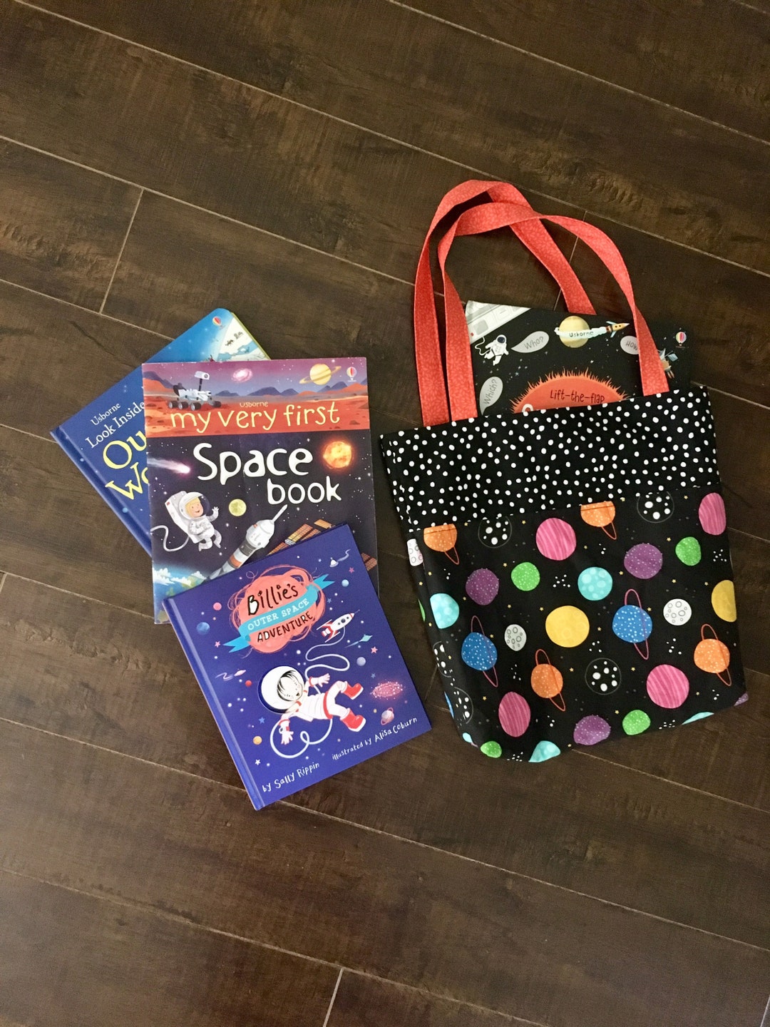 Handmade Space Themed Book Activity Bag - Etsy