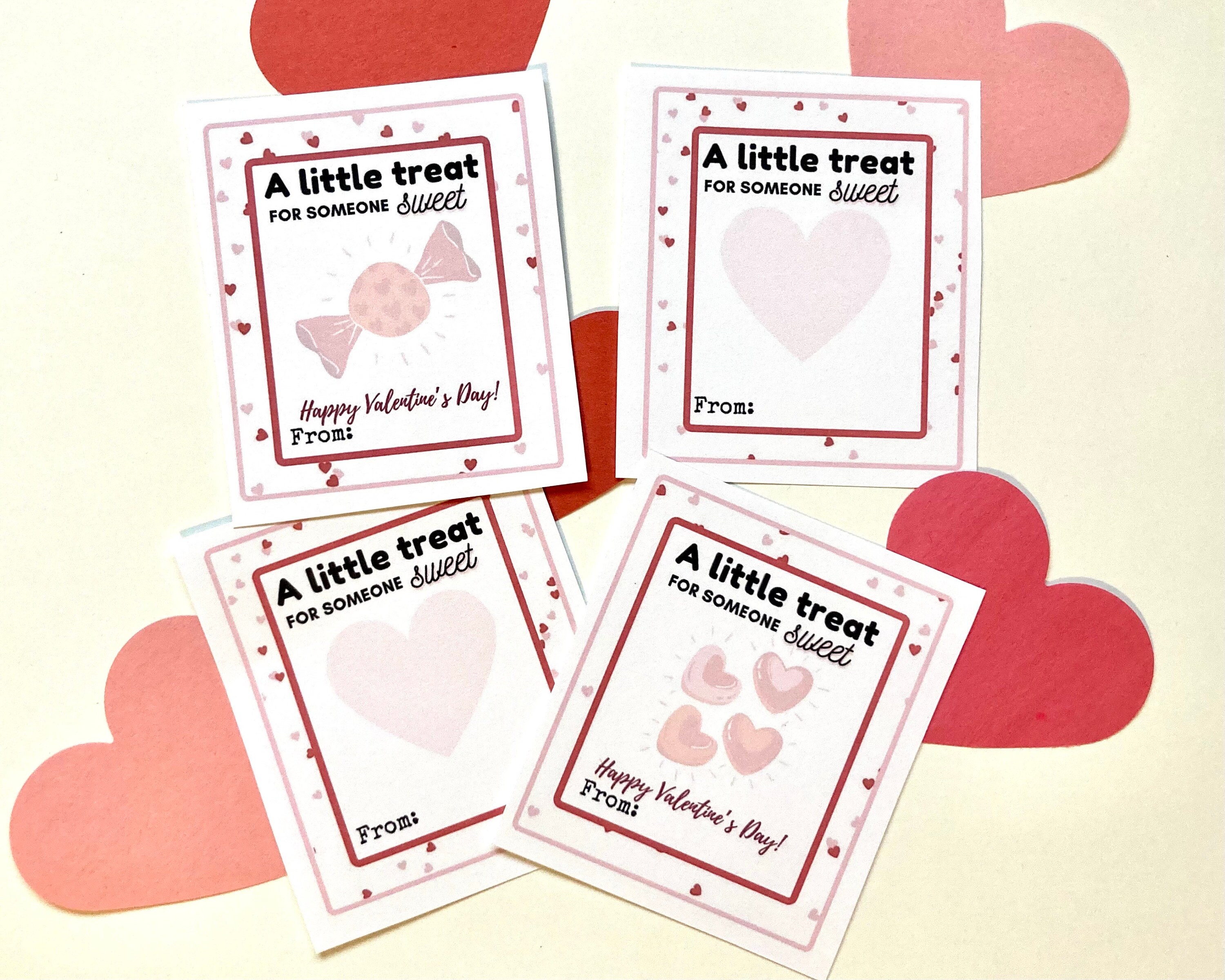 PRINTABLE Valentines Candy Cards! Just Add Your Favorite Candy. Digital ...