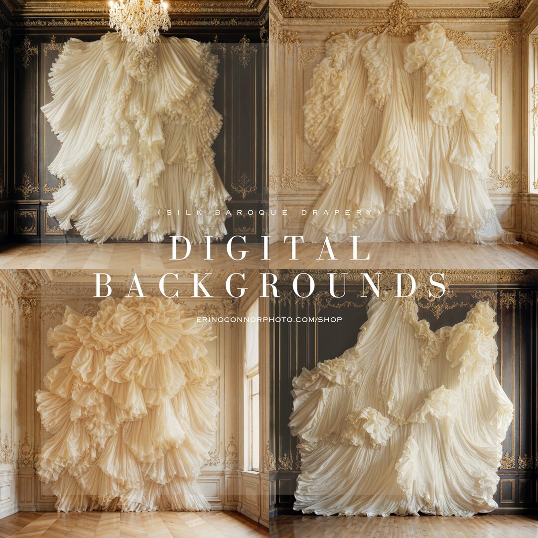 Silk Drapery Digital Backgrounds | Romantic Baroque Magic | Photoshop ...