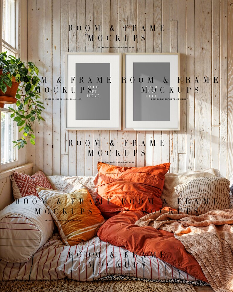 Eclectic Nook Frame Mockup | Digital Room Mockup for Photography & Art ...