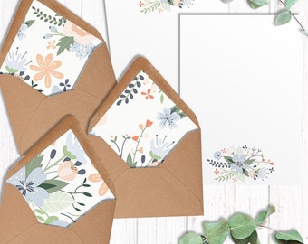 Floral envelopes | Etsy