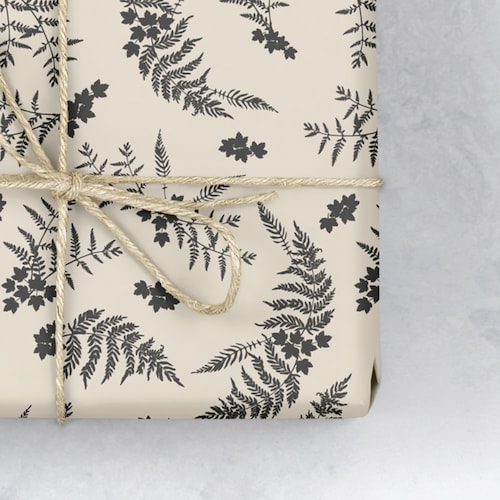 Botanical Wrapping Paper Recycled Gift Wrap Summer Garden - Etsy