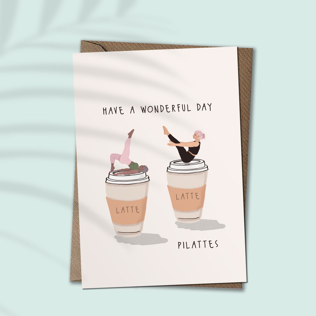 Pilattes Happy Birthday Card Pilates Card Pilates Birthday - Etsy