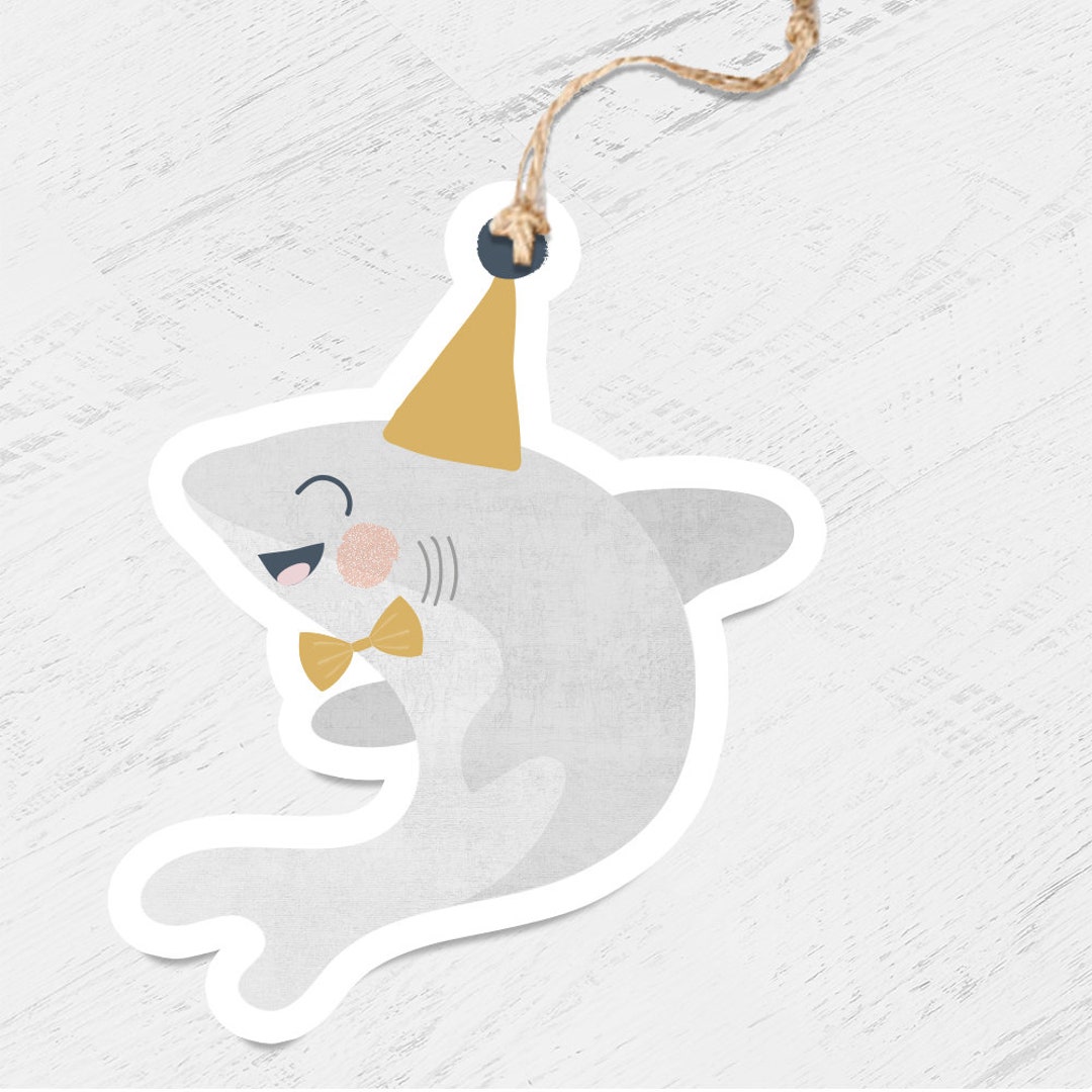 Shark Gift Tags - Under the Sea - Party Sharks - Etsy