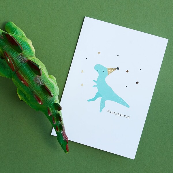 Dinosaur Card - Etsy