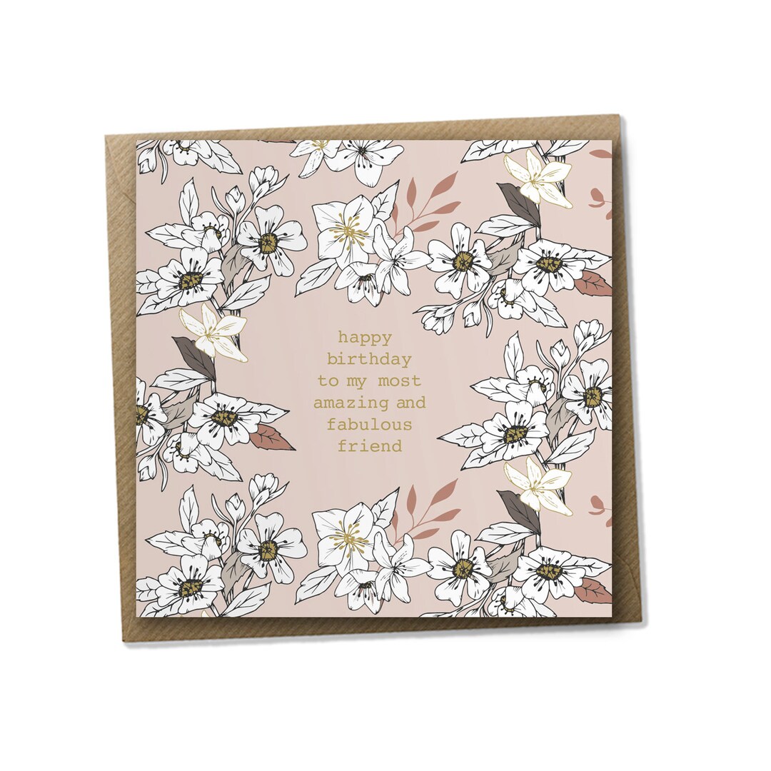 Amazing Friend Birthday Card, Birthday Wishes, Happy Birthday Card - Etsy