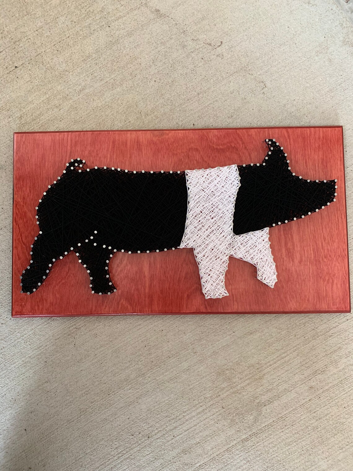 Custom Made to Order Pig String Art - Etsy