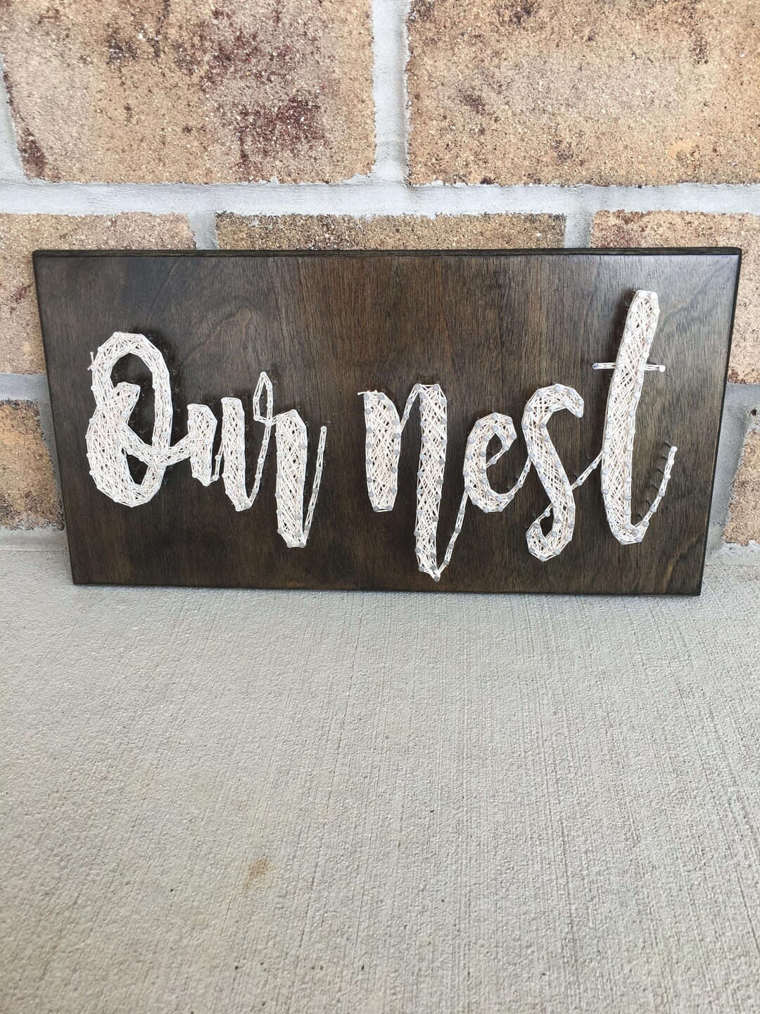 Custom Made to Order Our Nest String Art Board - Etsy
