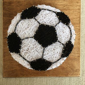 Custom Made to Order Soccer String Art Board - Etsy
