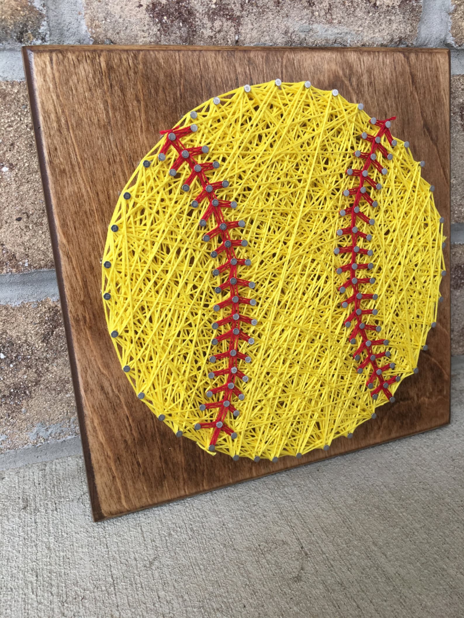 Custom Made to Order Softball String Art | Etsy