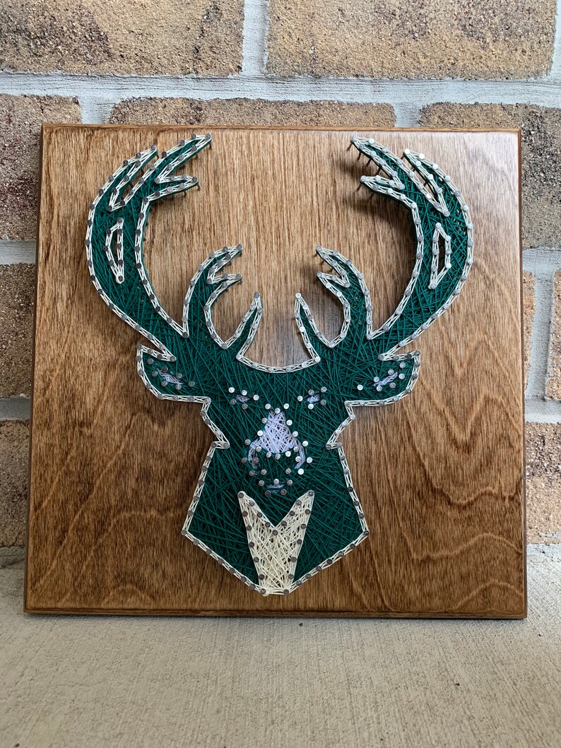 Custom Made to Order NBA Milwaukee Bucks String Art Board - Etsy UK