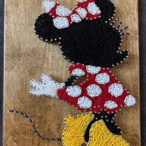 Custom Made to Order Minnie Mouse String Art Board - Etsy