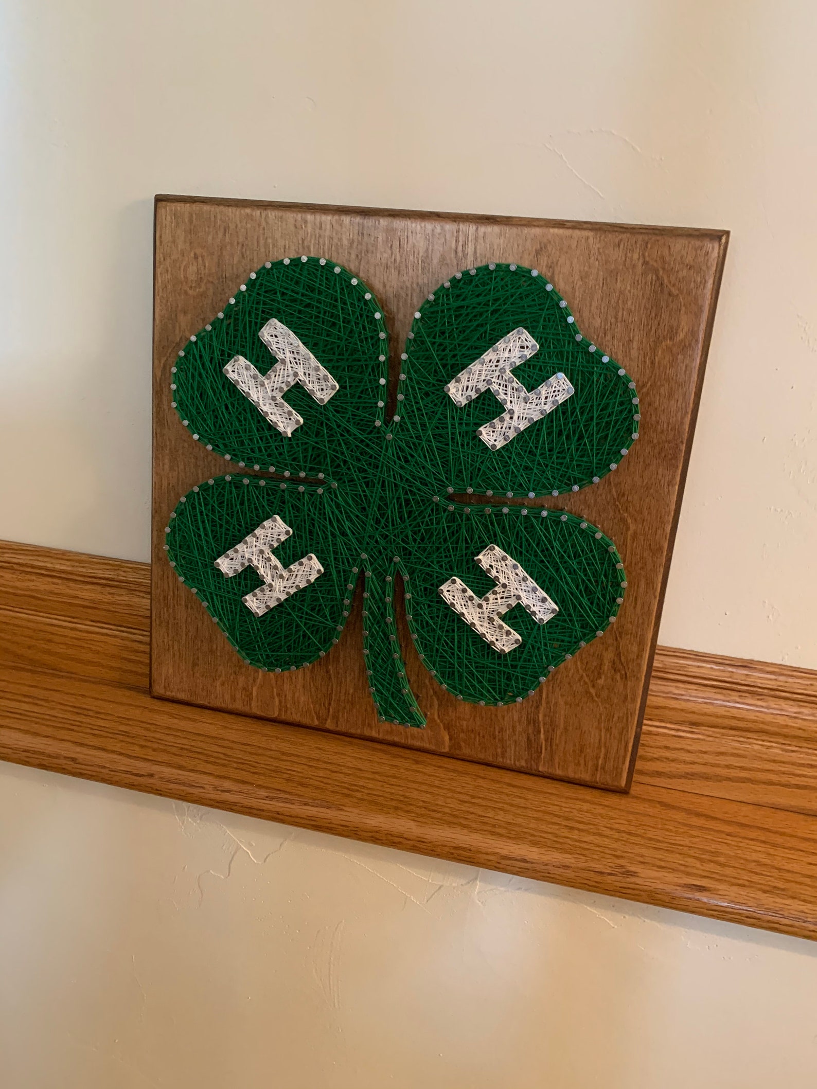 Custom Made to Order 4 H Four Leaf Clover String Art Board - Etsy Hong Kong