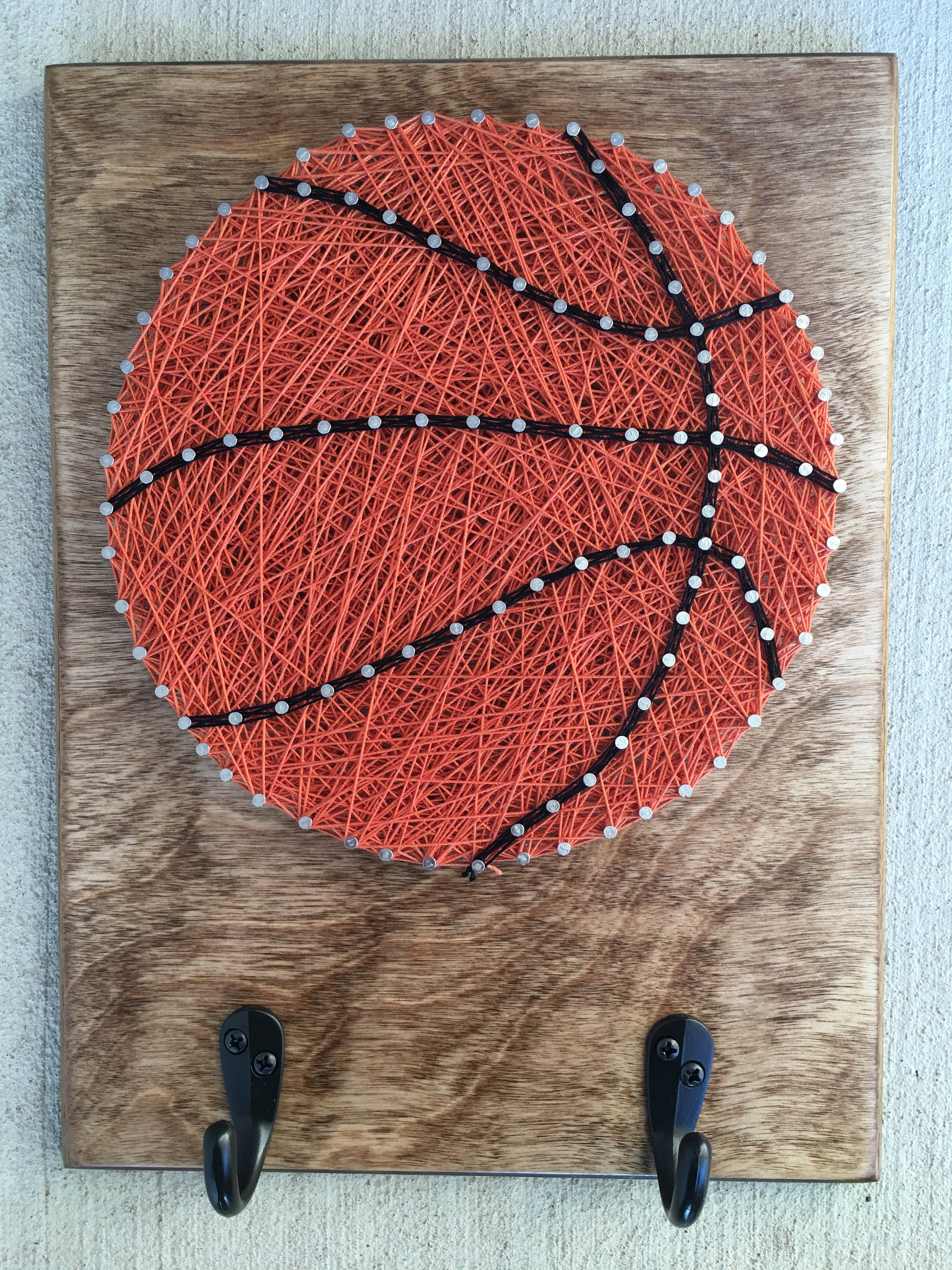 Custom Made to Order Basketball String Art Board With Single - Etsy